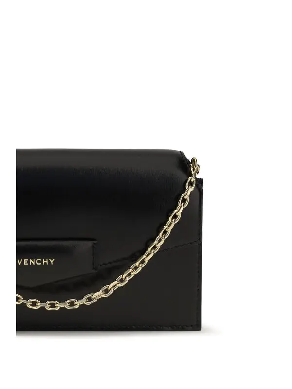 Givenchy Antigona Box Leather Pouch With Chain