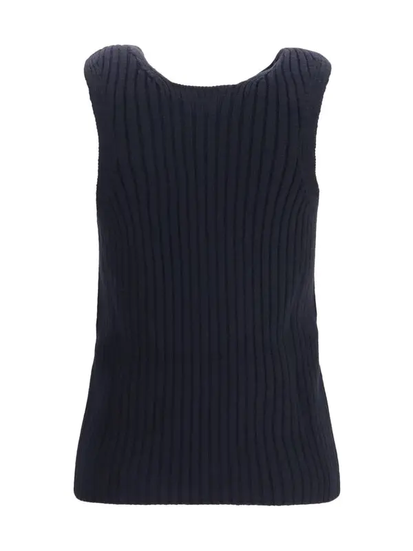 Bottega Veneta Merino Wool Ribbed Tank Top