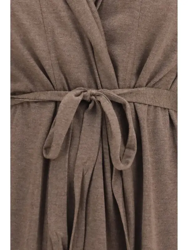 Max Mara Falda Lyocell And Silk Blend Cardigan - Brown