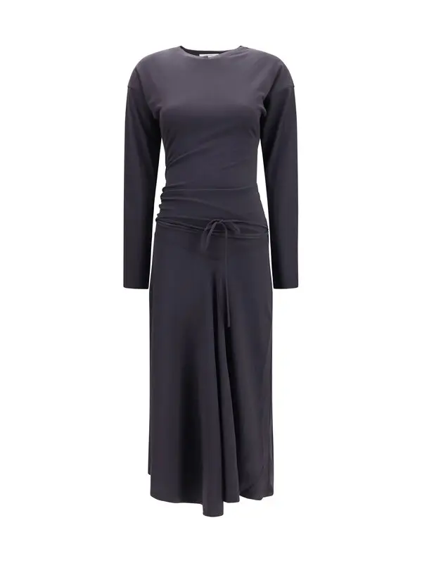 LEMAIRE Draped Fitted Long Dress