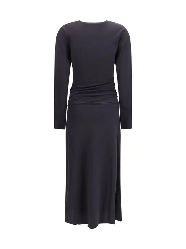 LEMAIRE Draped Fitted Long Dress