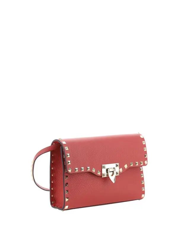 Valentino Garavani Small Rockstud Grained Calfskin Shoulder Bag
