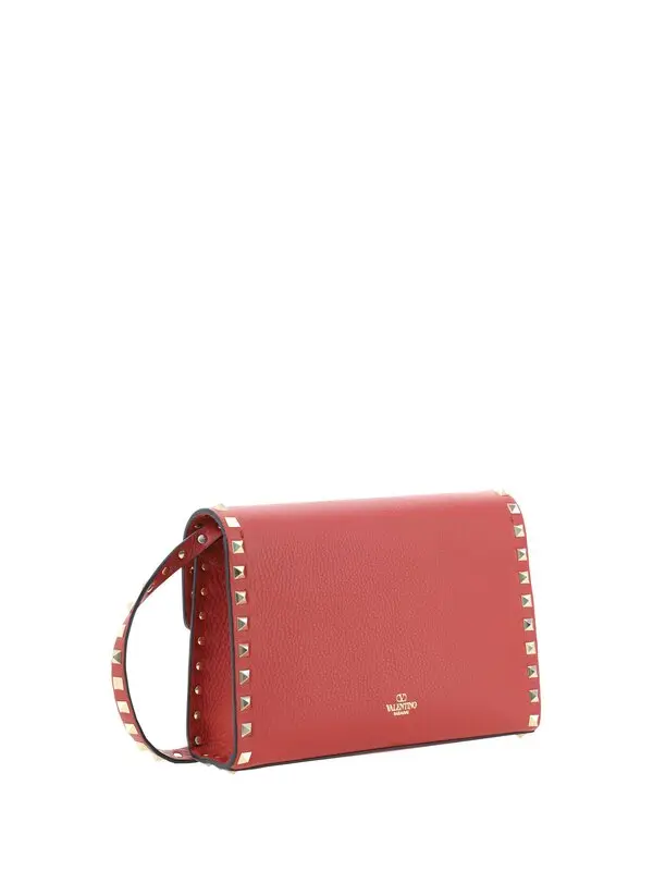 Valentino Garavani Small Rockstud Grained Calfskin Shoulder Bag