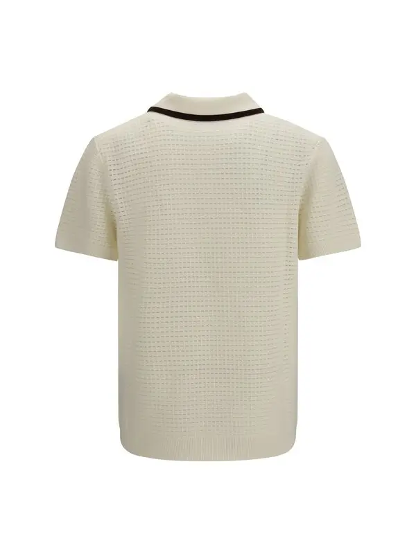 Casablanca Textured Terry Polo Shirt