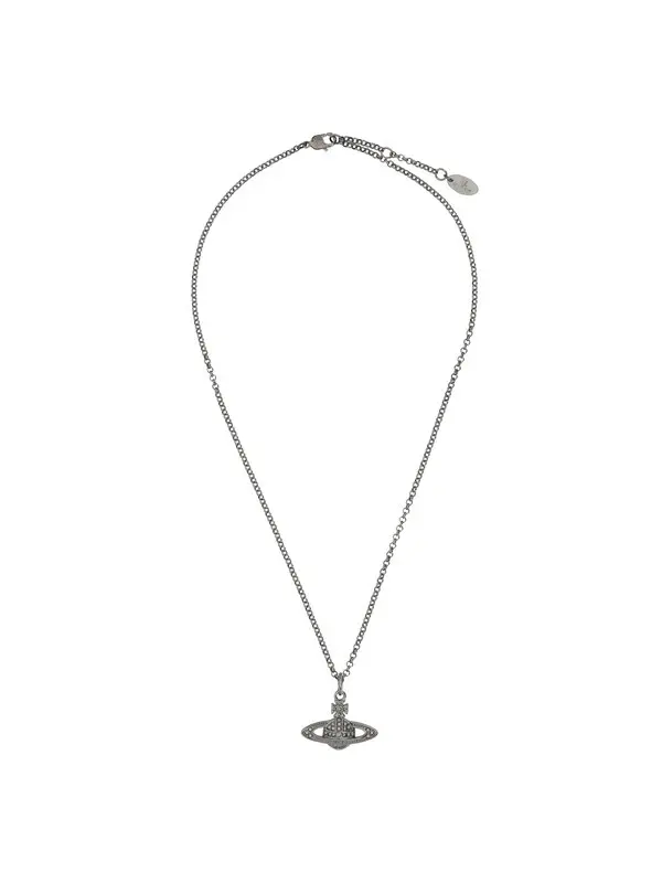 VIVIENNE WESTWOOD Mini Bas Relief Orb Pendant Necklace - Silver