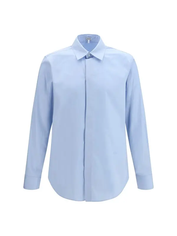 Loewe Lightweight Cotton Poplin Shirt - Blue
