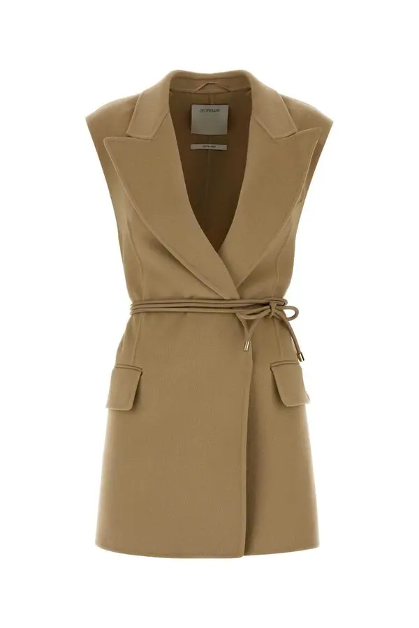 Sportmax Beige Wool Rapido Vest