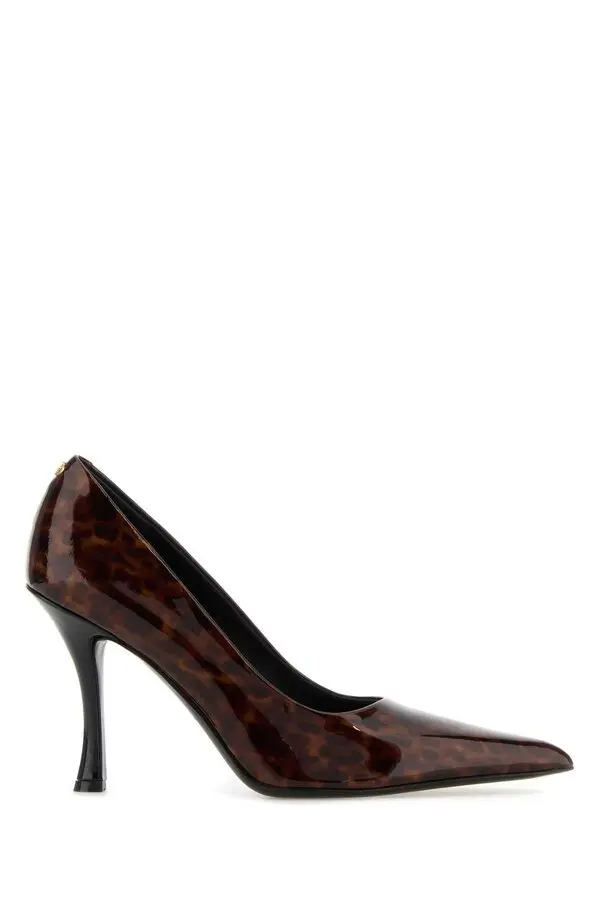 FERRAGAMO Printed Leather Pumps - Multicolor
