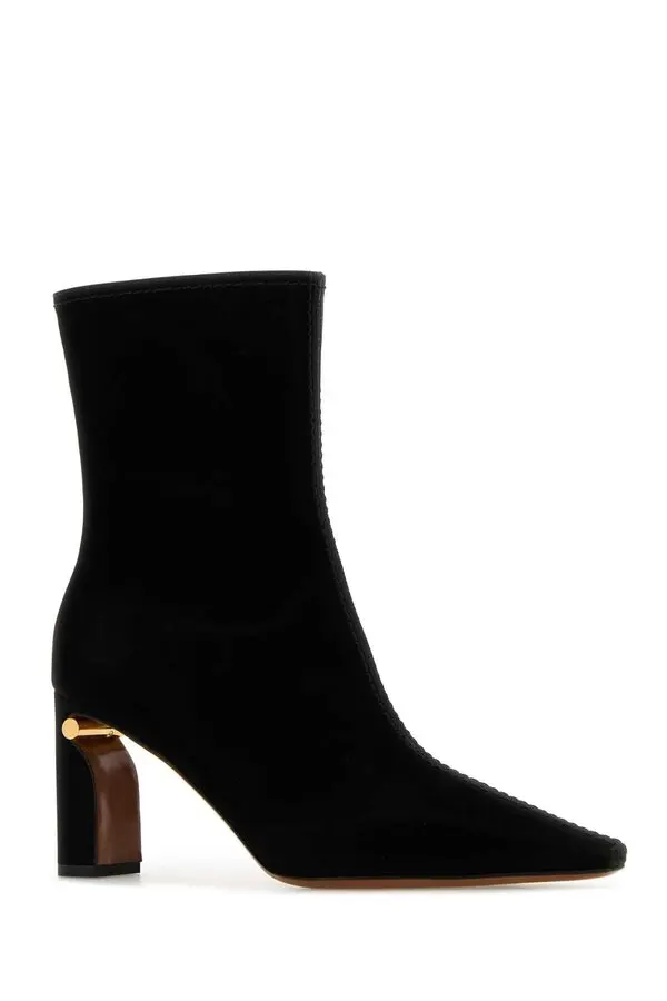 Alexander McQueen Fabric Ankle Boots