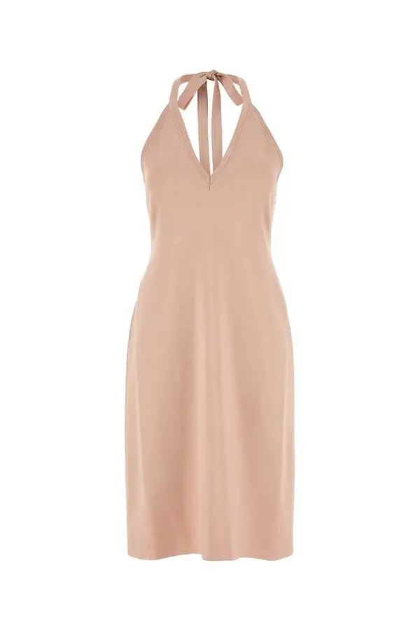 FERRAGAMO Stretch Viscose Blend Dress - Pink