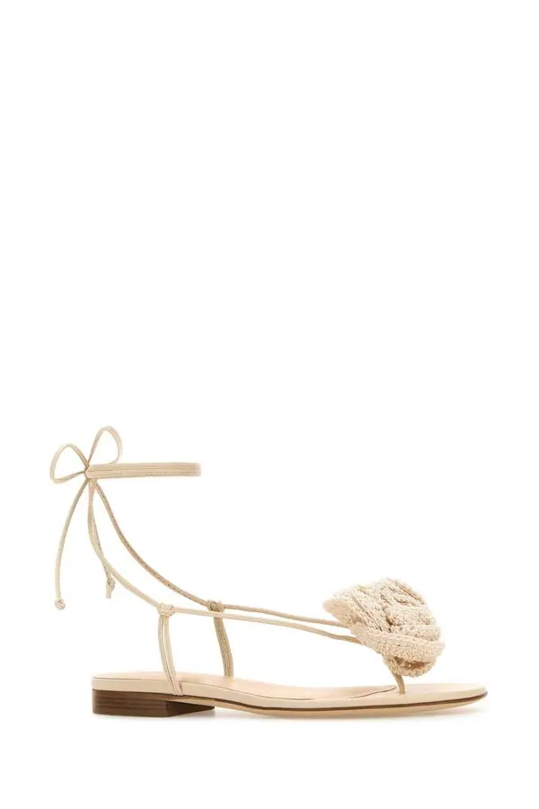 Magda Butrym Leather Sandals - Brown