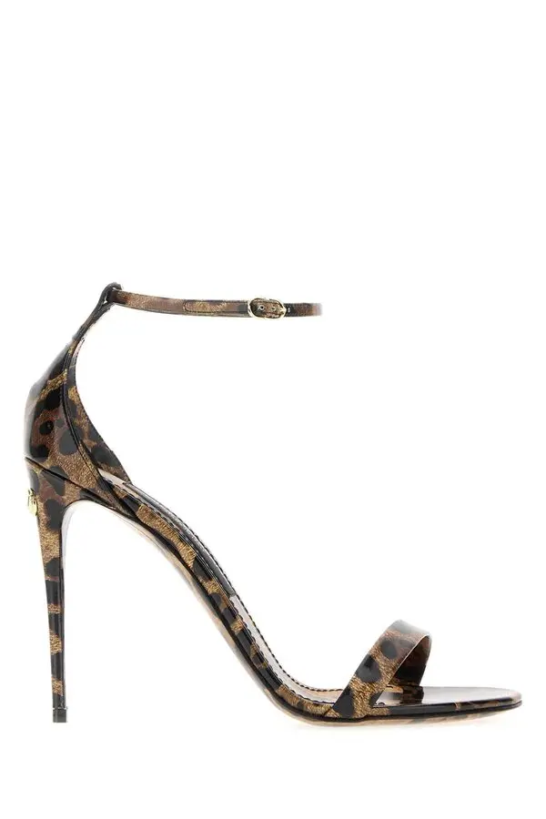 Dolce & Gabbana Printed Leather Sandals - Multicolor