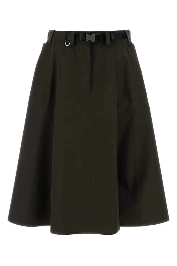 Prada Army Tech Fabric Skirt
