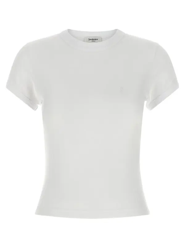 Saint Laurent Cassandre' T-shirt - White