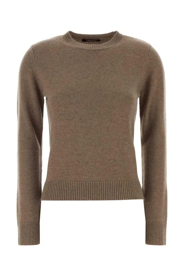 Max Mara S Cappuccino Wool Blend Fresia Sweater - Brown