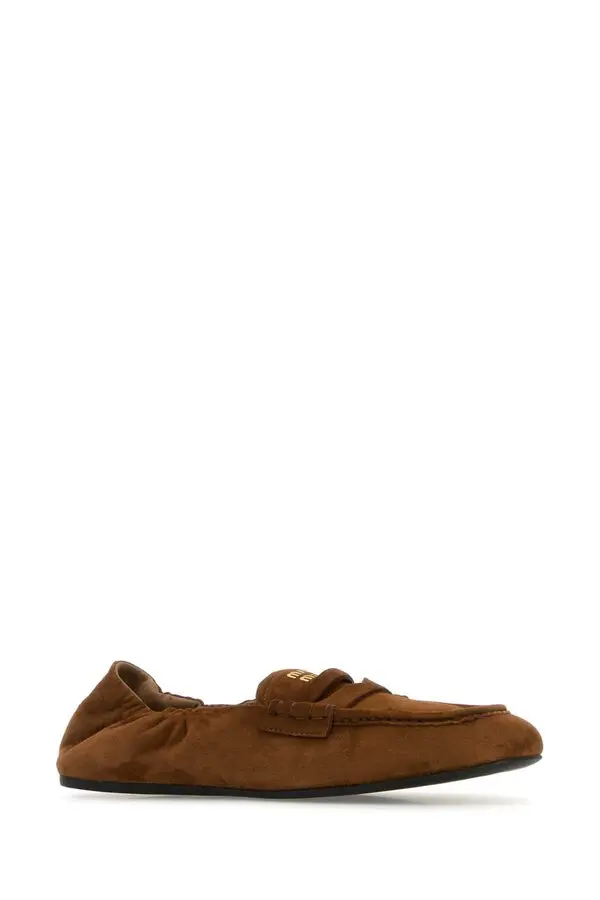 Miu Miu Suede Leather Loafers