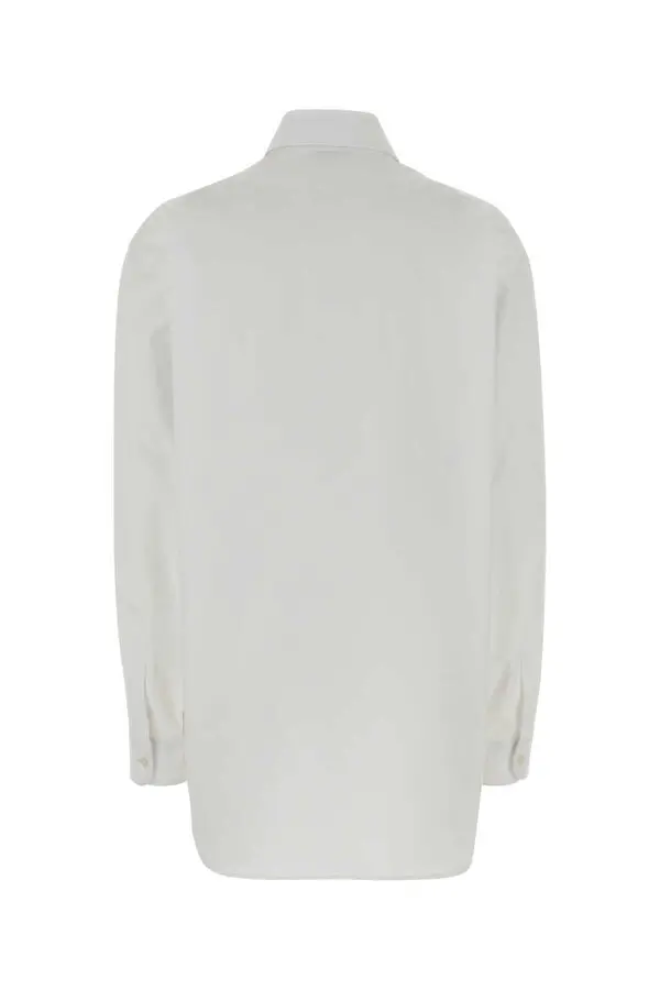 Moschino Graphic Stretch Poplin Shirt - White