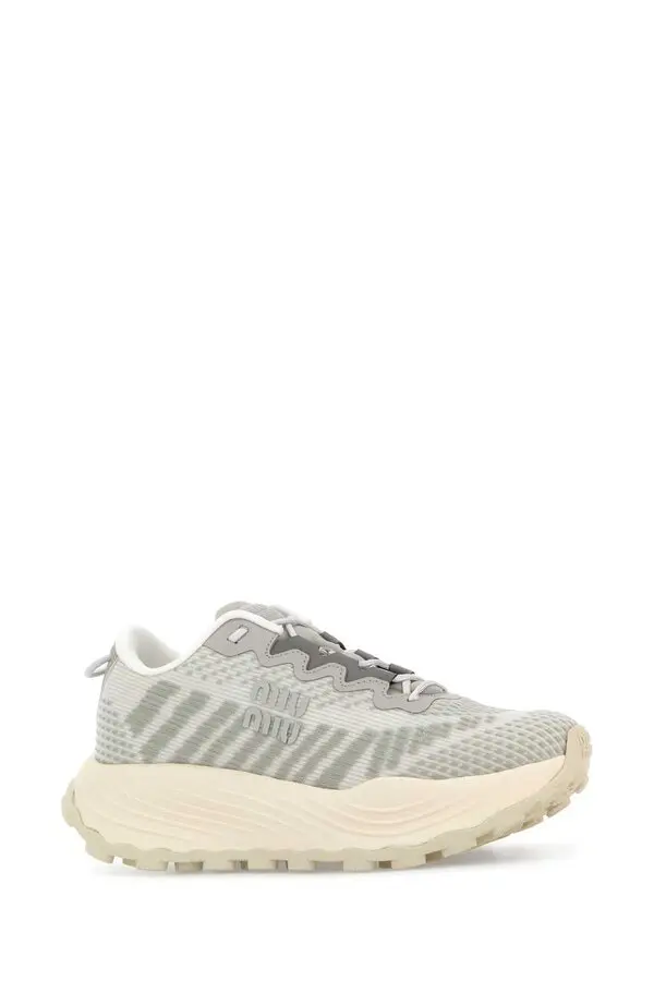 Miu Miu Two-tone Fabric Sneakers