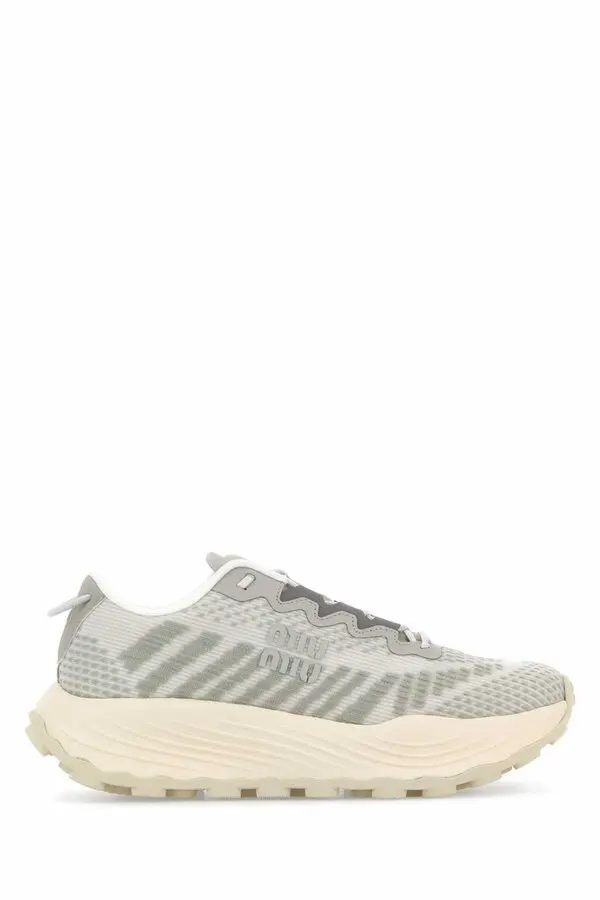 Miu Miu Two-tone Fabric Sneakers - Multicolor