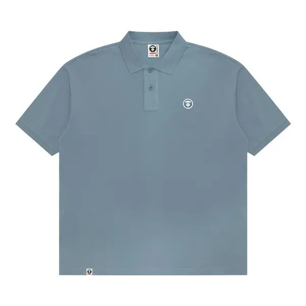 AAPE Now Moonface Polo Shirt /grey