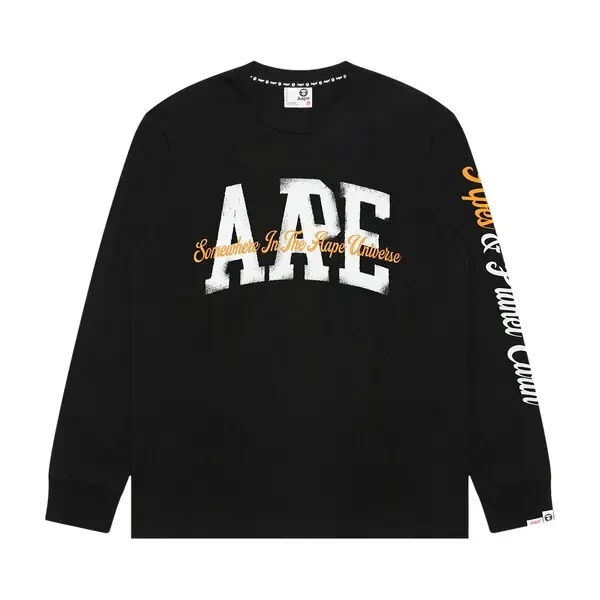 AAPE Sports Logo Long Sleeve Tee