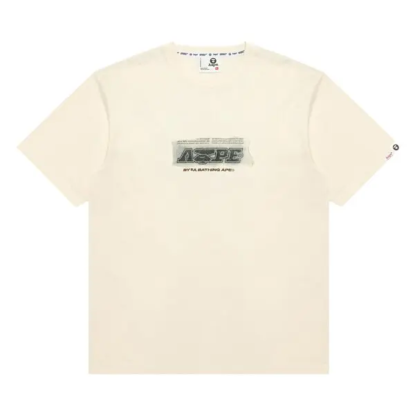 AAPE Unvs Unvs Graphic Tee 'ivory/white