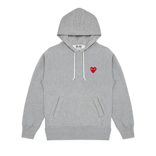 Play Comme Des Garcon Heart Logo Hooded Sweatshirt