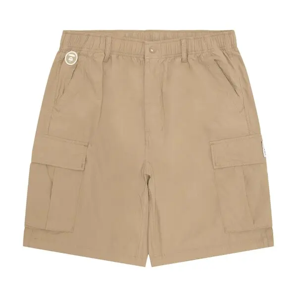 AAPE Now Moonface Cargo Shorts 'beige/grey