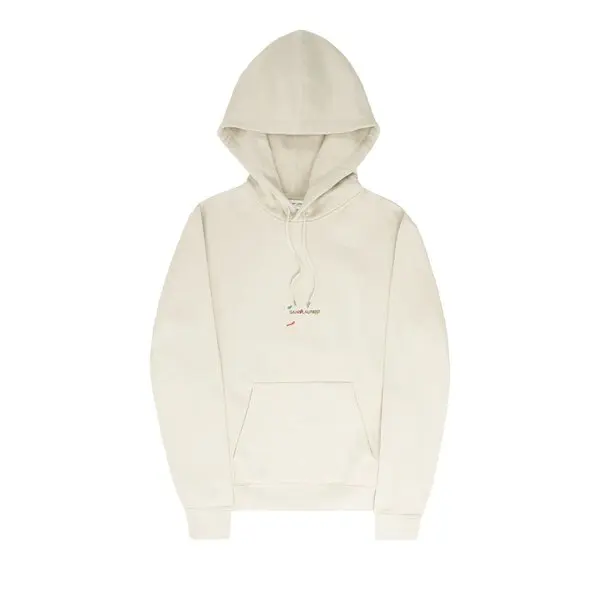Saint Laurent Archive Logo Hoodie 'putty