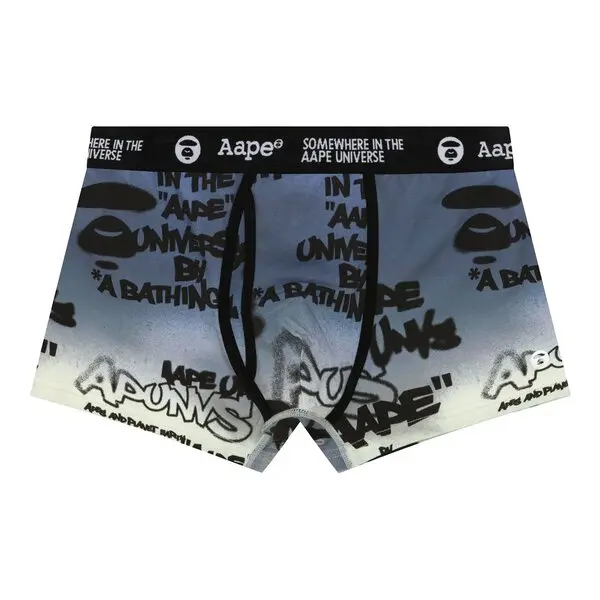 AAPE Graffiti Print Boxers /purple