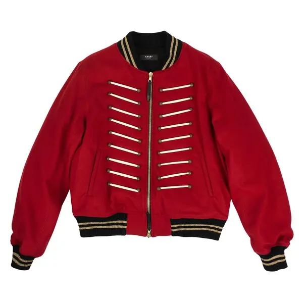 Amiri Wool-blend "forever" Stitched Bomber Jacket