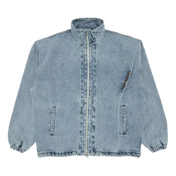 Y/project Pinched Logo Denim Windbreaker 'ice