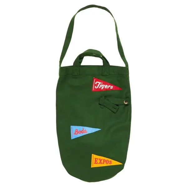 BODE Twill Pennant Tote 'evergreen