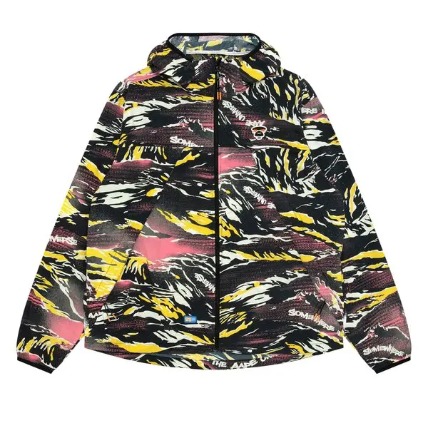 AAPE Unvs Unvs Patterned Hooded Jacket /yellow
