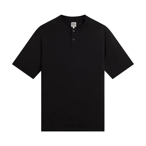 Kith Kin Albie Henley Tee - Black