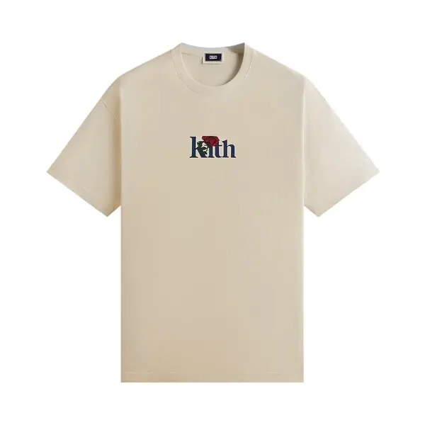 Kith Rose Serif Tee 'sandrift - Tan
