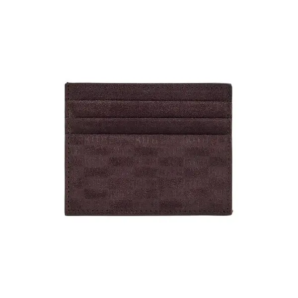 Kith Monogram Suede Card Holder 'incognito