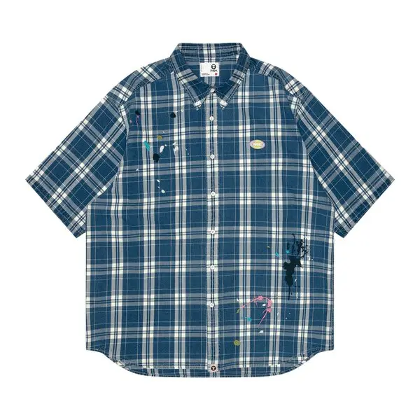 AAPE Unvs Unvs Moonface Check Shirt /yellow