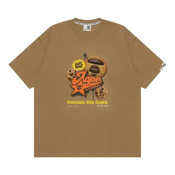 AAPE Now Graphic Tee 'beige/light