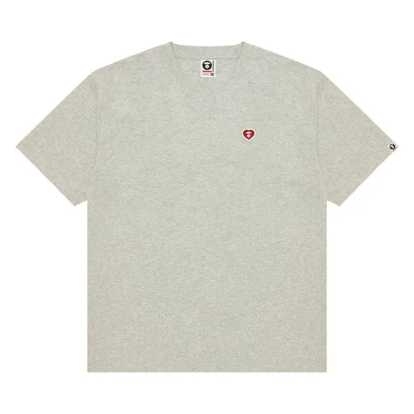 AAPE Now Heart Moonface Tee /heather