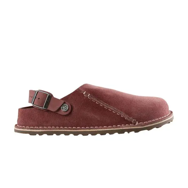 BIRKENSTOCK Lutry Premium Suede Leather Medium Sandal 'pepper