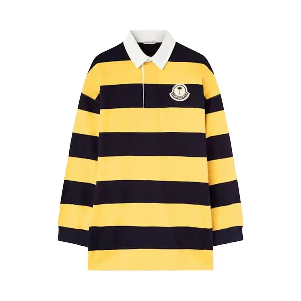 Palm Angels X Moncler Long-sleeve Polo /blue
