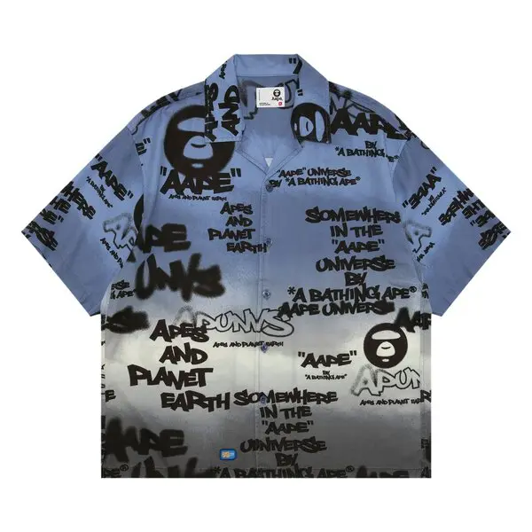 AAPE Unvs Graffiti-print Short Sleeve Shirt