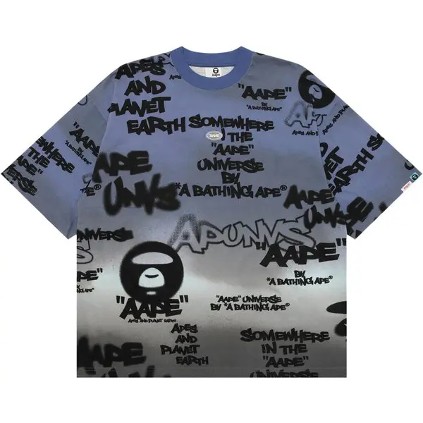 AAPE Graffiti Multi-logo Tee /purple