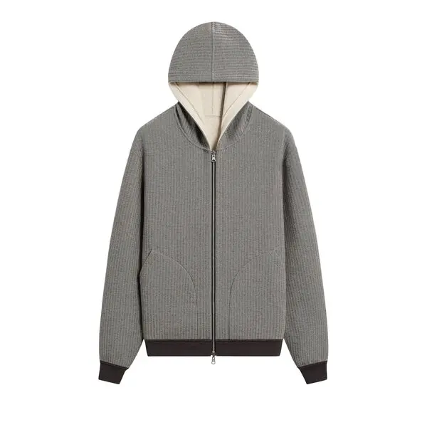 Kith Kin Reversible Double Face Williams V Hoodie 'kindling - Grey