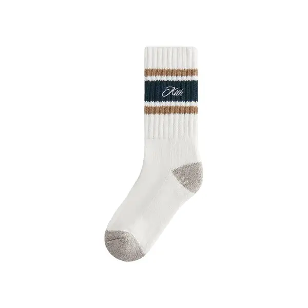 Kith Striped Chunky Crew Socks 'stadium