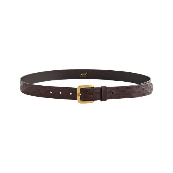Kith Monogram Vachetta Leather Belt 'incognito
