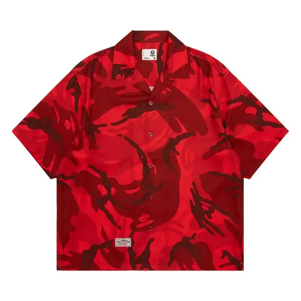 AAPE Sports Camo Short Sleeve Shirt /multicolor