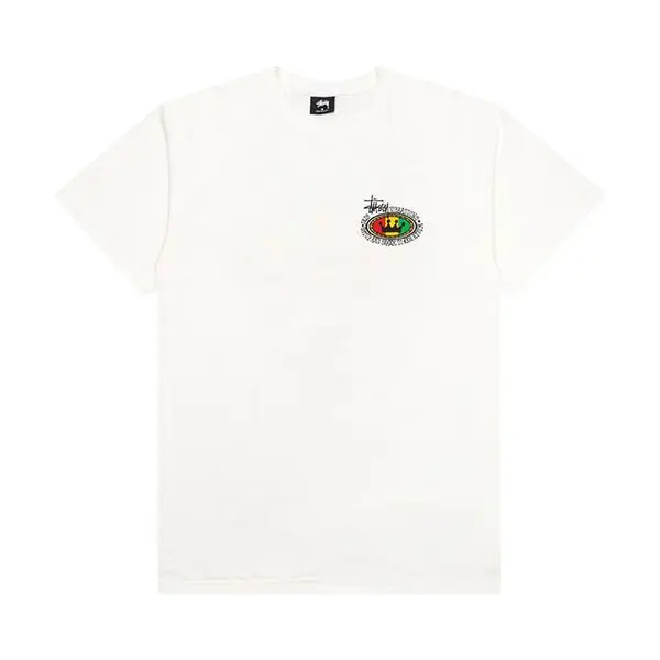 StÜssy Rasta Oval Pigment Dyed Tee 'natural