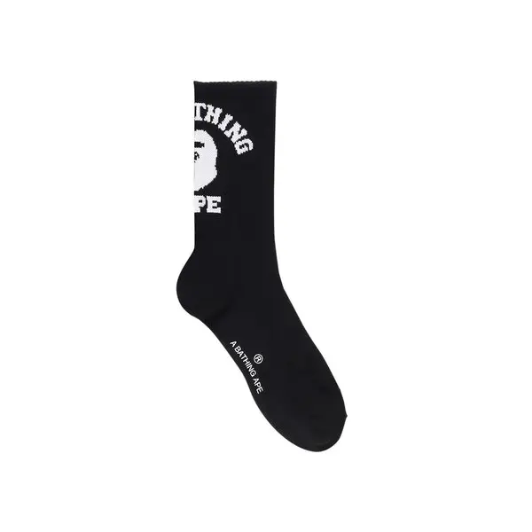 A BATHING APE College Socks - Black